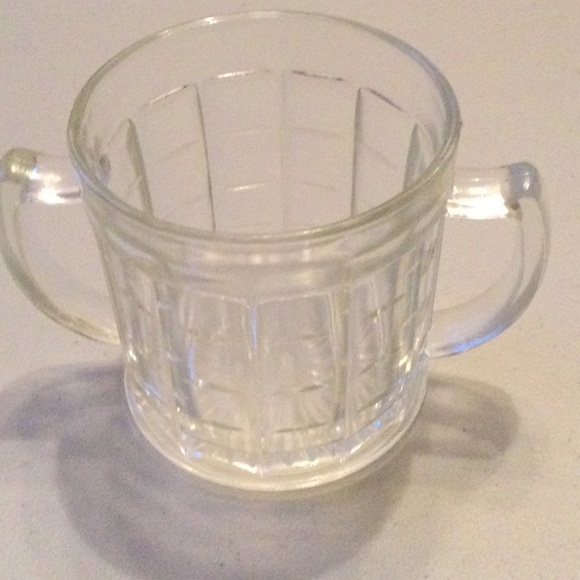 Dining | Vintage Hazel Atlas Clear Glass Two Handles Sugar Bowl | Poshmark